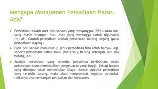 4 manajemen persediaan | PPTX