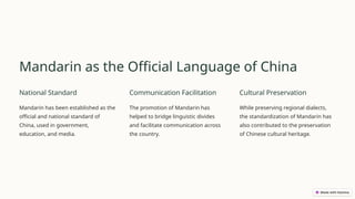 4+Mandarin and Dialects +Overview of China.pptx