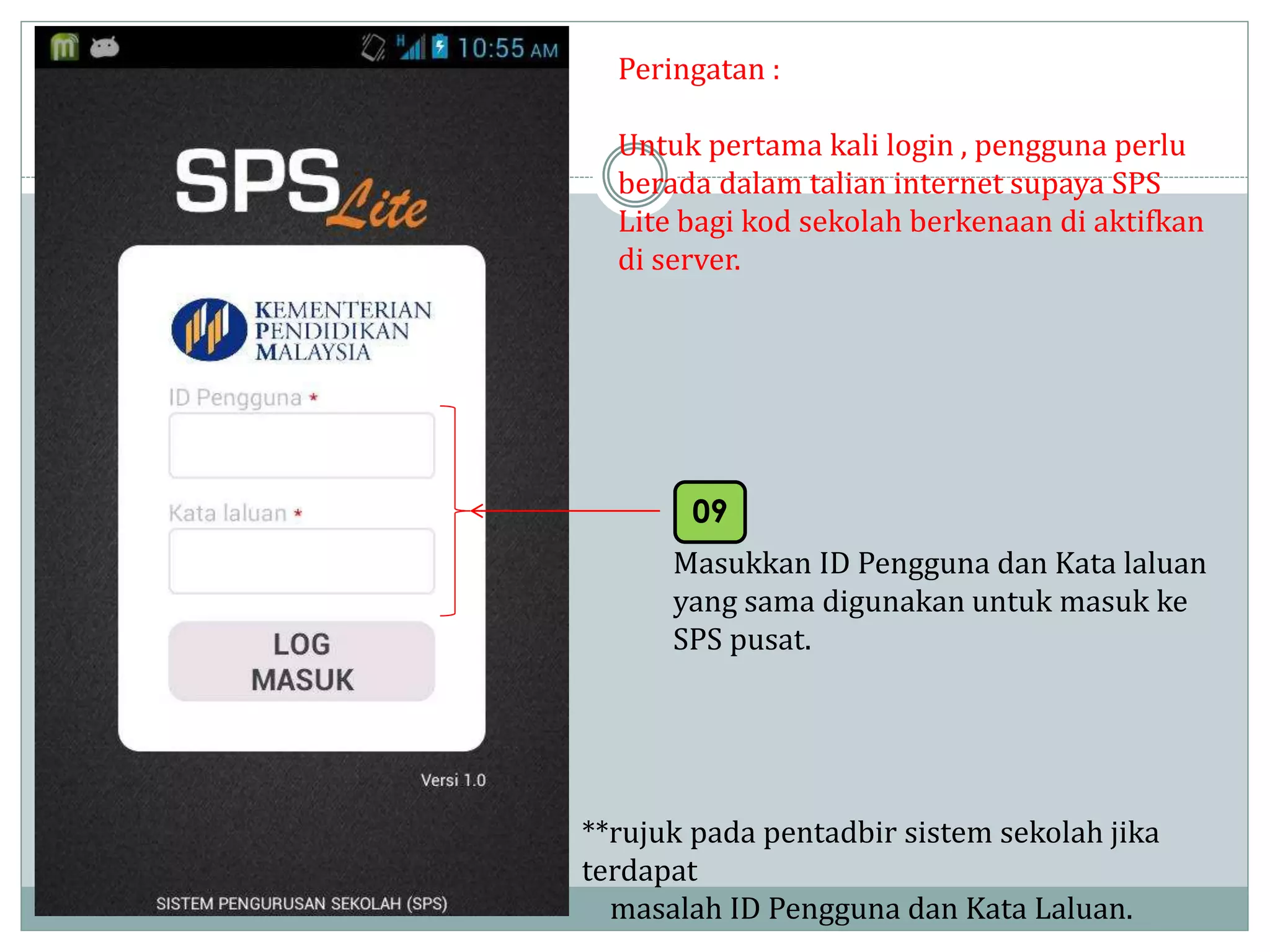 manual aplikasi sps lite | PPTX