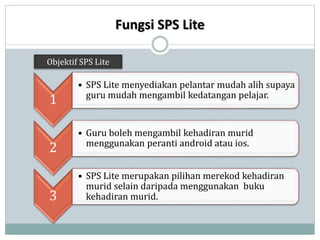 manual aplikasi sps lite | PPTX