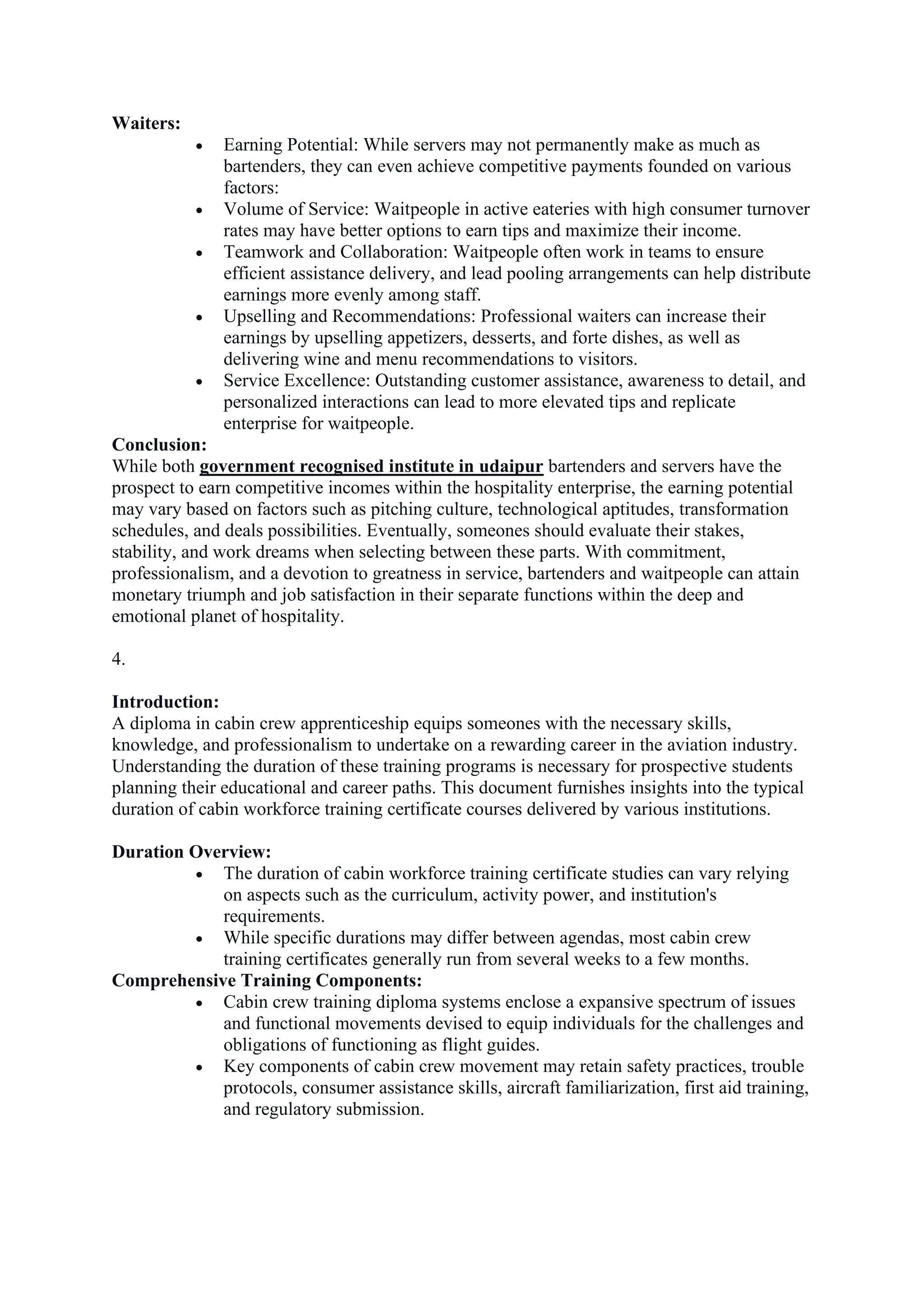 degree in hotel management in udaipur in india | PDF