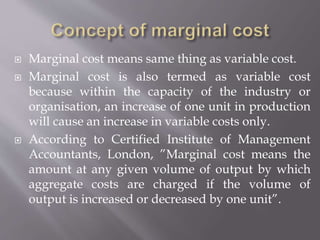 4 marginal cost | PPTX | Business Accounting & Finance | Business