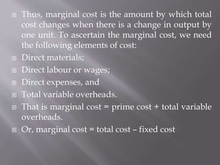 4 marginal cost | PPTX | Business Accounting & Finance | Business
