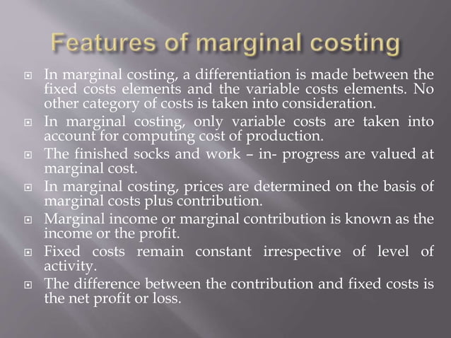 4 marginal cost | PPTX | Business Accounting & Finance | Business