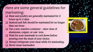 4 marinades | PPTX