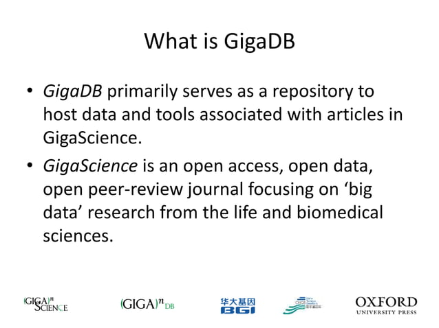 Mary Ann Tuli: What MODs can learn from Journals – a GigaDB curator’s perspective | PPT