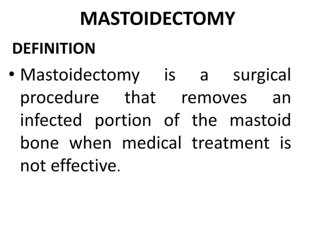 MASTOIDITIS POWERPOINT WILL HELP YOU KNOW THE MAST SITE | PPT
