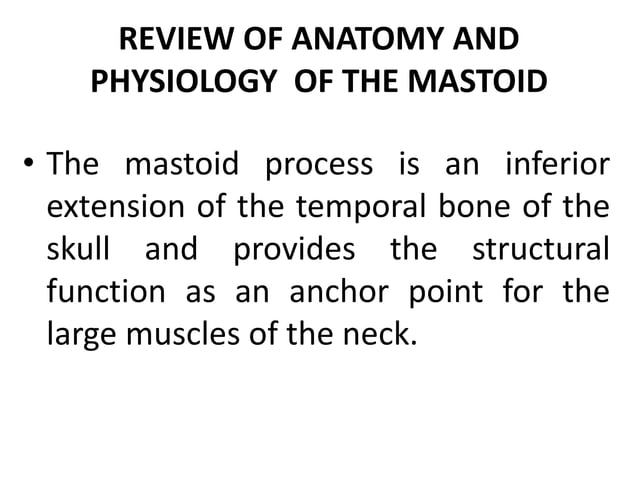 MASTOIDITIS POWERPOINT WILL HELP YOU KNOW THE MAST SITE | PPT