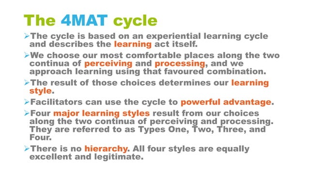 Use 4MAT to design engaging workshops