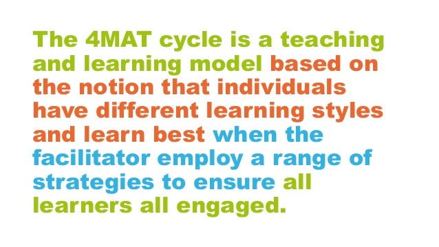 Use 4MAT to design engaging workshops