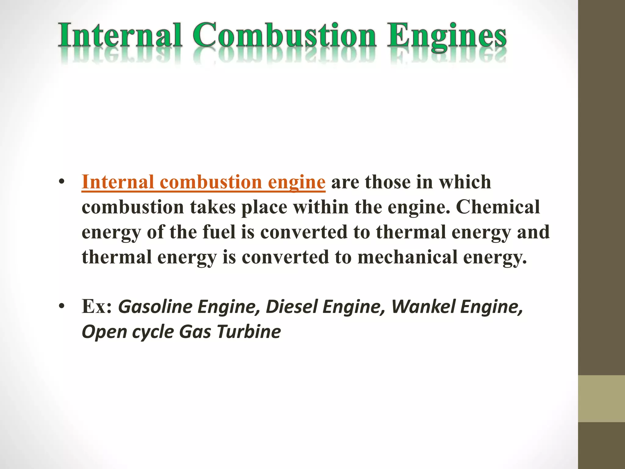 Internal Combustion Engine | PPT