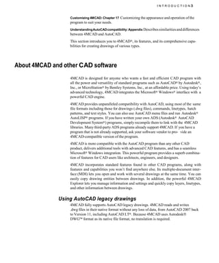 4MCAD User Manual, drawing tool for 2D dwg and dxf files | PDF