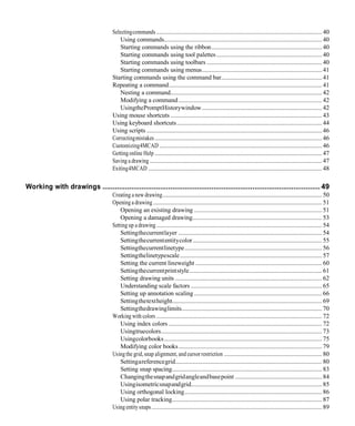 4MCAD User Manual, drawing tool for 2D dwg and dxf files | PDF