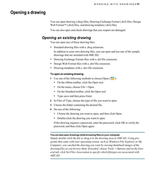 4MCAD User Manual, drawing tool for 2D dwg and dxf files | PDF