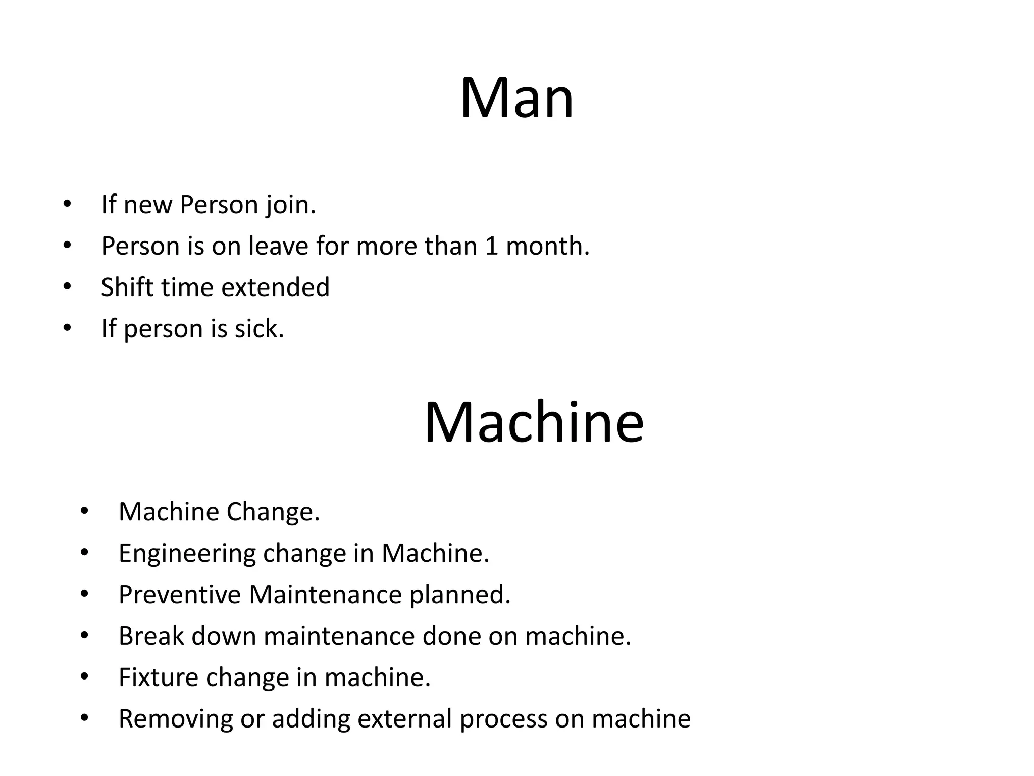 Change Management - 4 m change | PPTX