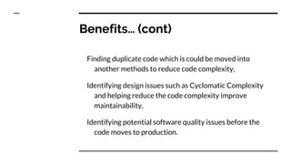 Static code analysis with sonar qube | PPTX