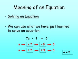 4) Meaning of an Equation.ppt