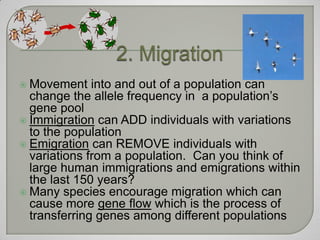 4 mechanisms for evolution 2012 | PPTX