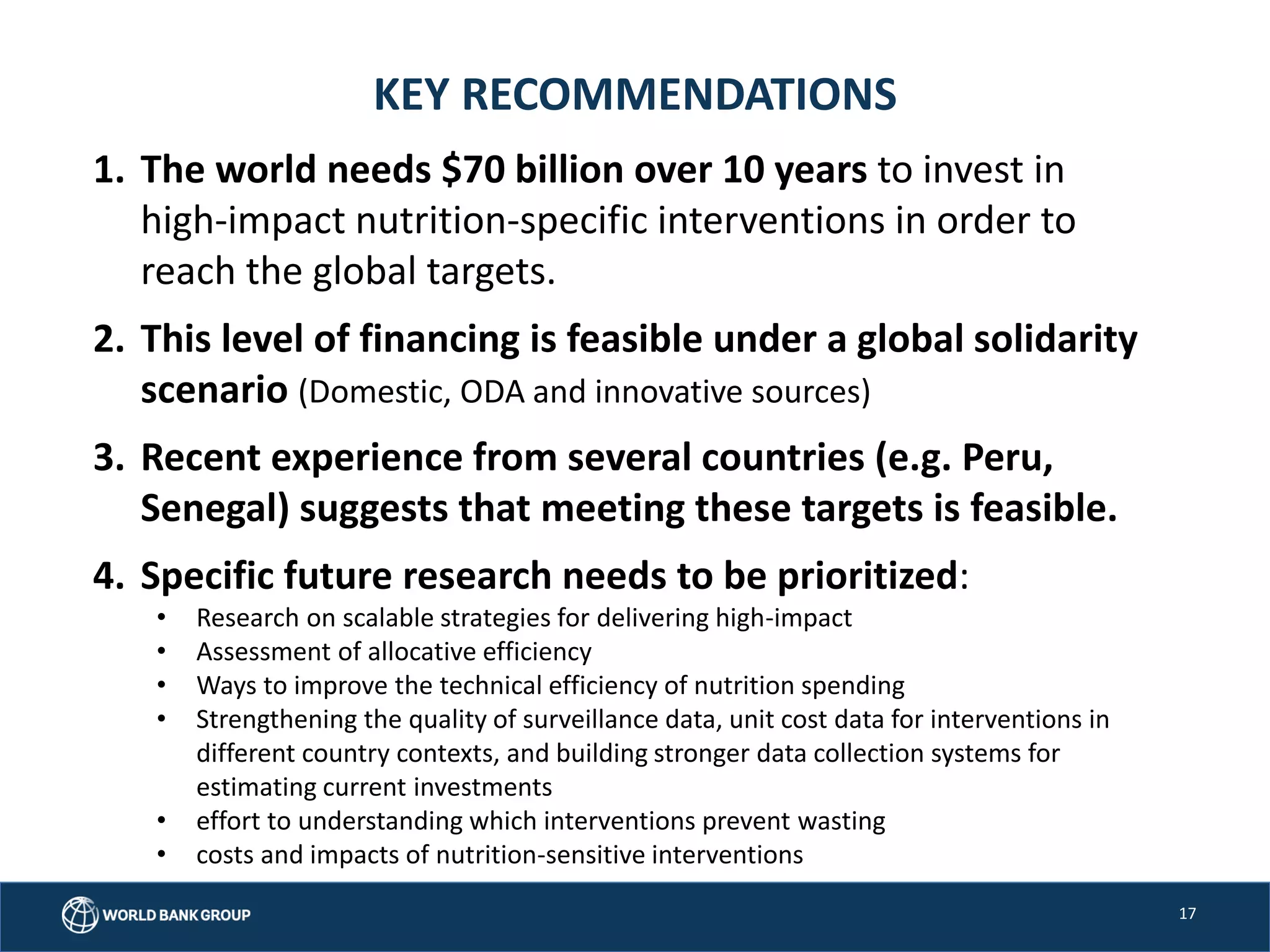 An investment framework for nutrition | PDF