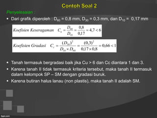 Mektan Klasifikasi Tanah untuk pembelajaran | PPTX