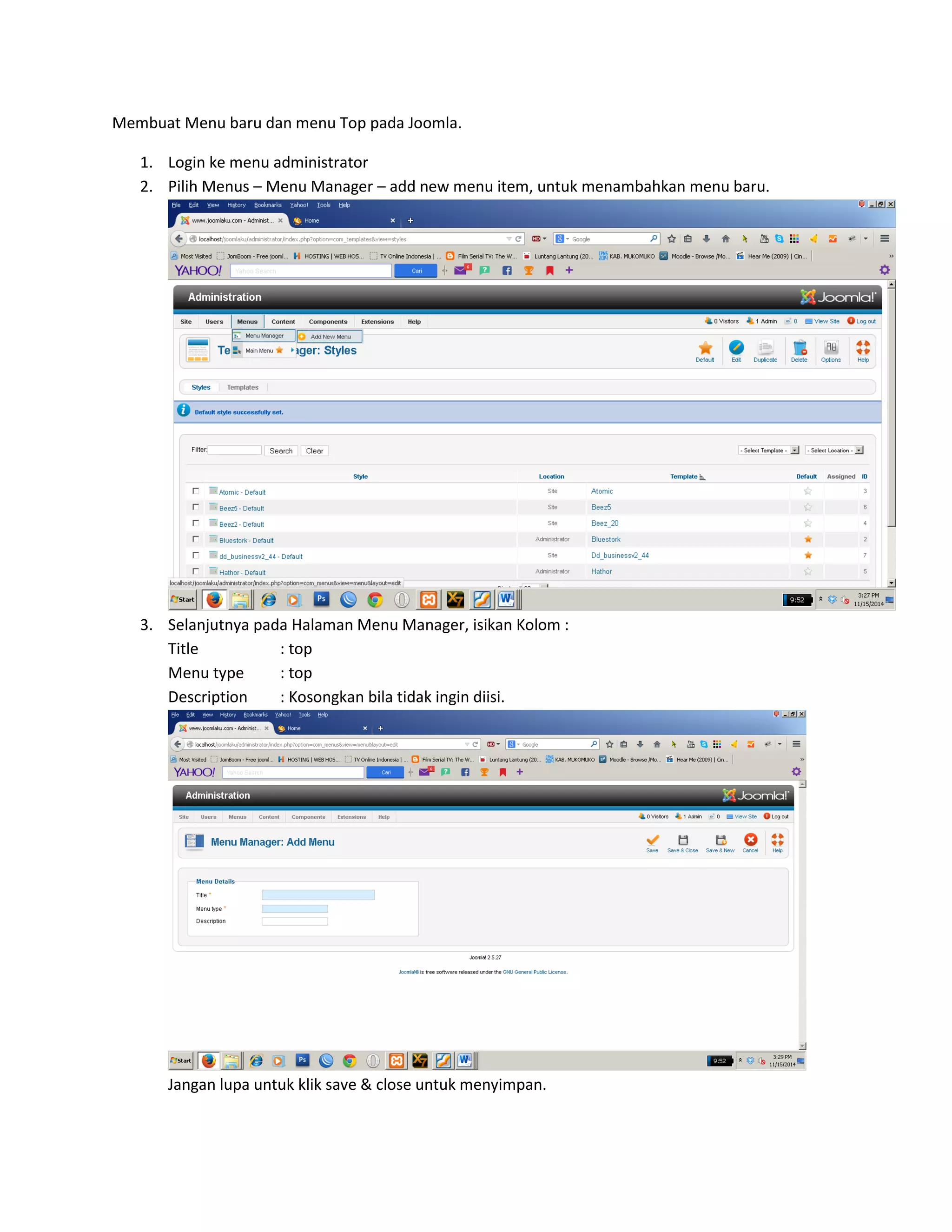 4 membuat menu_baru_menu_top_pada_joomla | PDF
