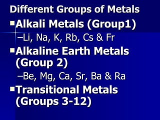 4 metals | PPT
