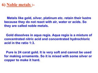 metals and non metals power point presentation | PPT