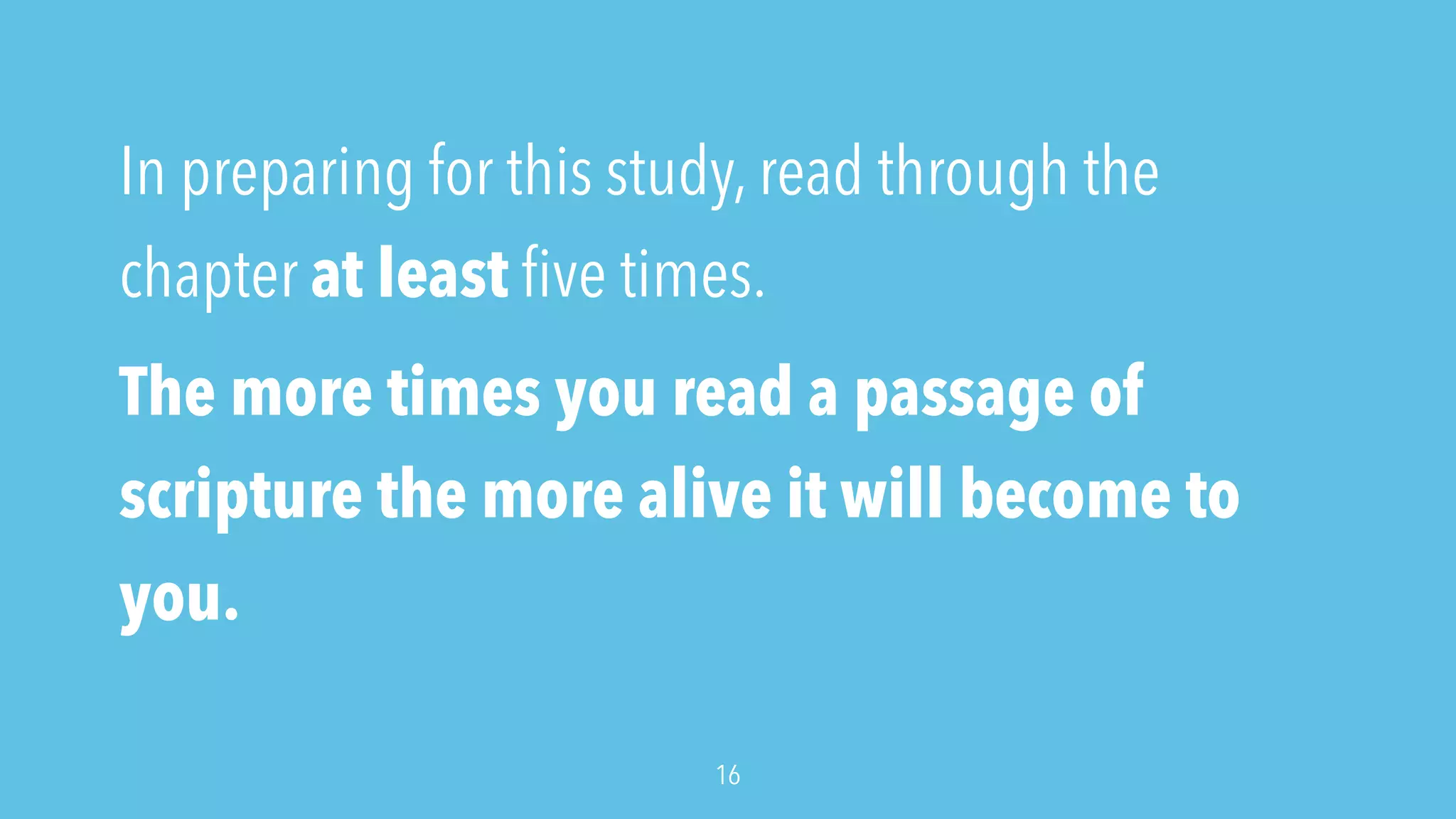 Bible Study Methods—#2 chapter summary | PDF