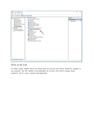 4 methods for how to change mouse sensitivity windows 10/8/7 | PDF