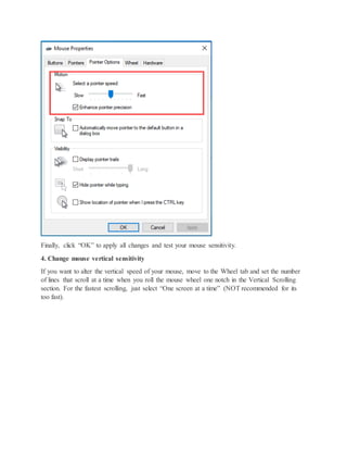 4 methods for how to change mouse sensitivity windows 10/8/7 | PDF