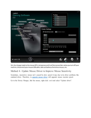 4 methods for how to change mouse sensitivity windows 10/8/7 | PDF