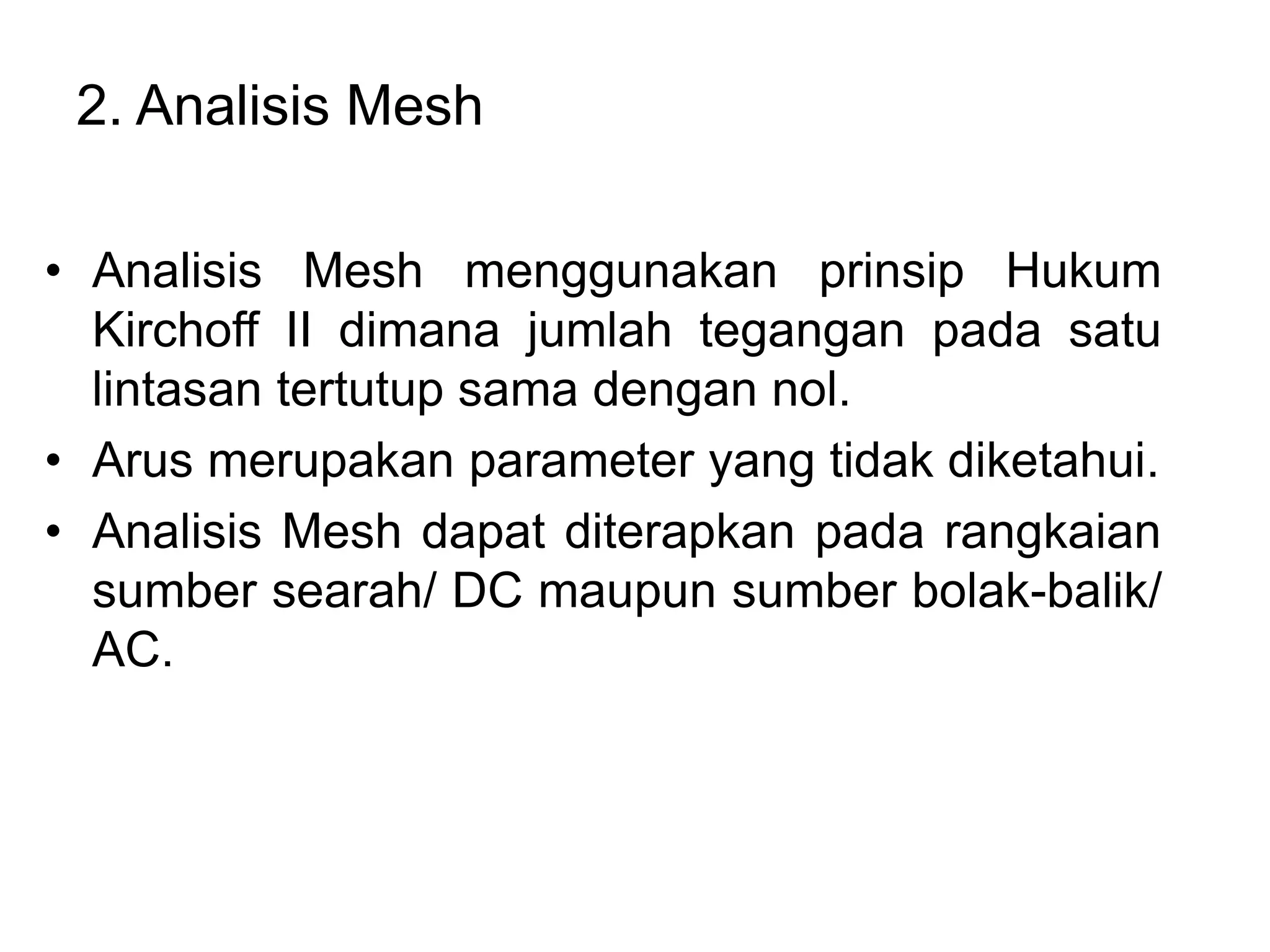 4 metoda analisis rangkaian elektronika | PPTX