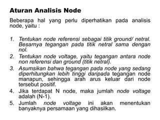4 metoda analisis rangkaian elektronika | PPTX