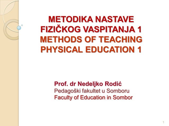 4 metodika fizickog vaspitanja dece predskolskog doba | PDF