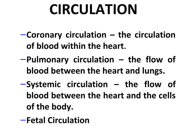 ppt on human circulatory system | PPT | Heart and Cardiovascular ...