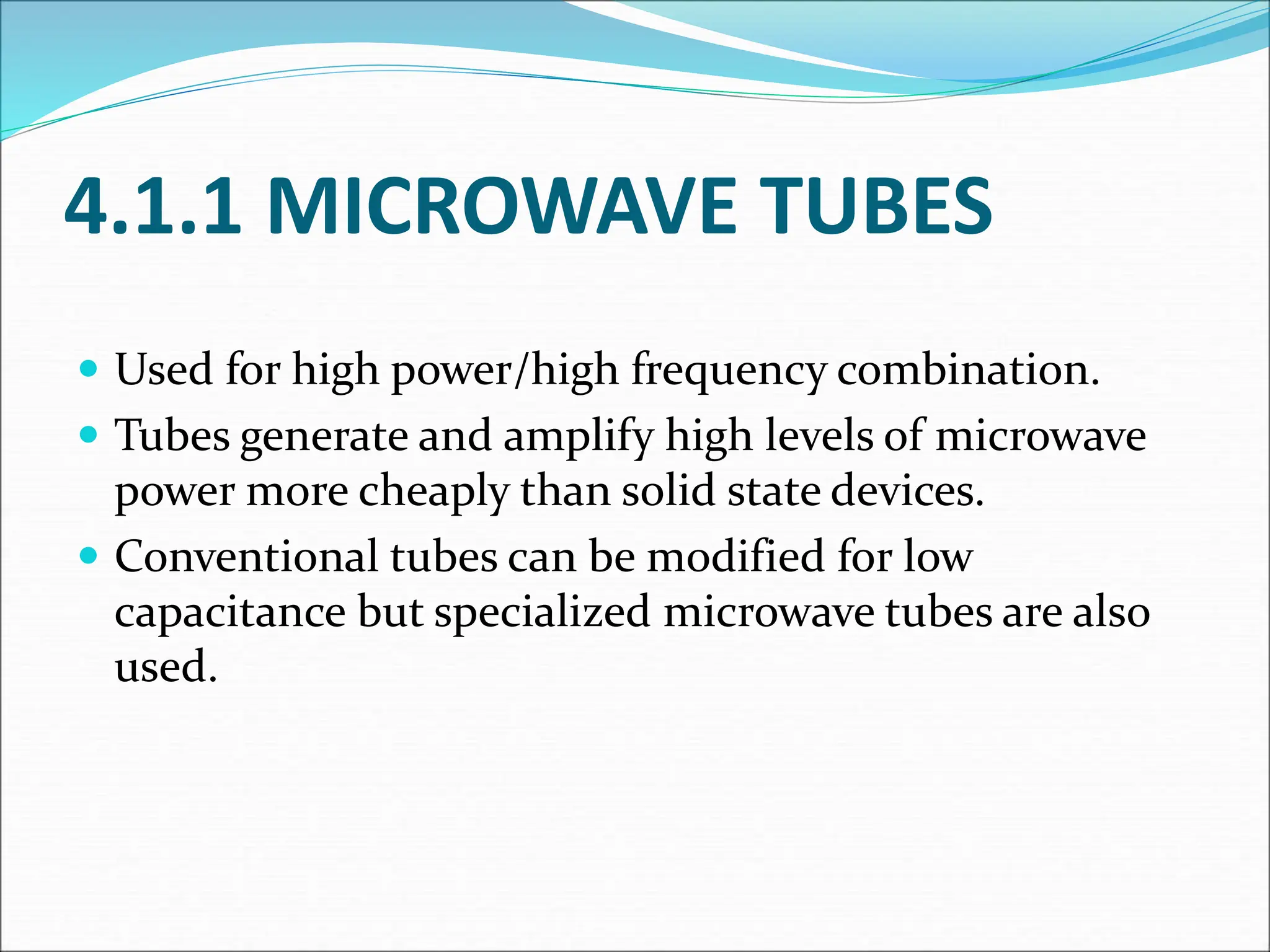 MICMicrowave Tubes – klystron, reflex klystron, magnetron and TWT. | PPT