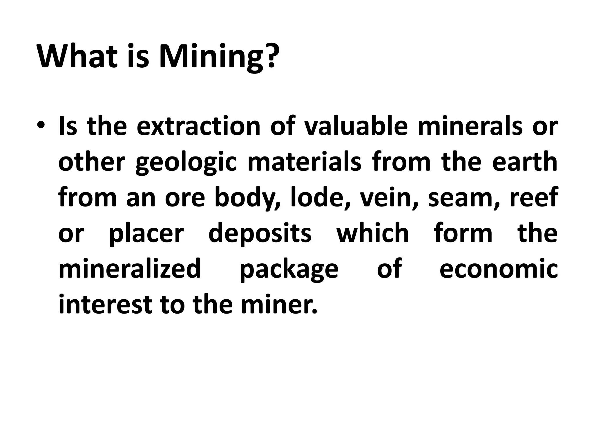4 mining and its impacts to environment | PPTX