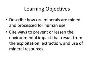 4 mining and its impacts to environment | PPTX