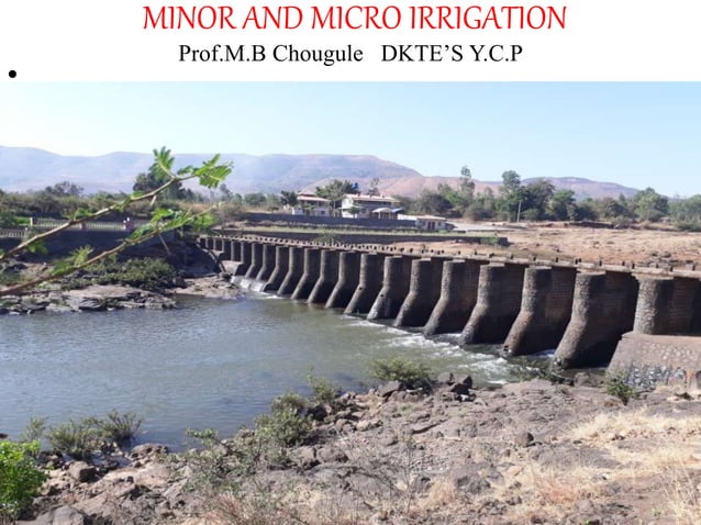 minor and micro irrigation | PPTX