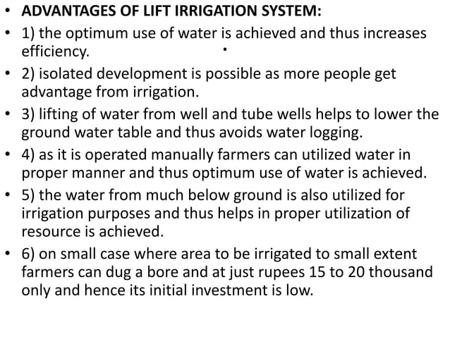 minor and micro irrigation | PPTX