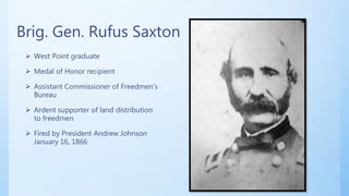 Freedmen’s Bureau vs. President Andrew Johnson | PPTX