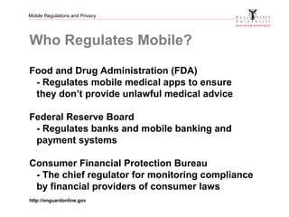 Mobile Regulations, Laws and Procedures_Michael Hanley | PPT