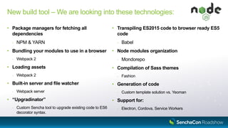 Sencha Roadshow 2017: Modernizing the Ext JS Class System and Tooling | PPT