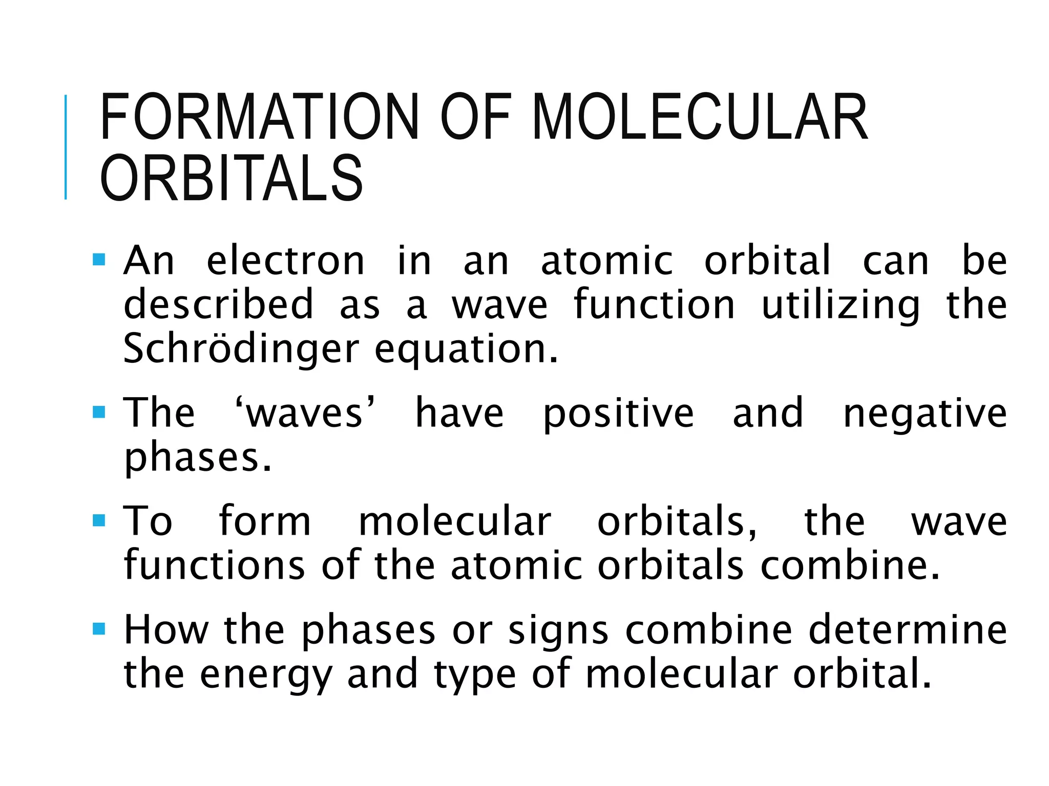 Molecular orbital theory - Organic Chemistry | PPTX | Chemistry | Science