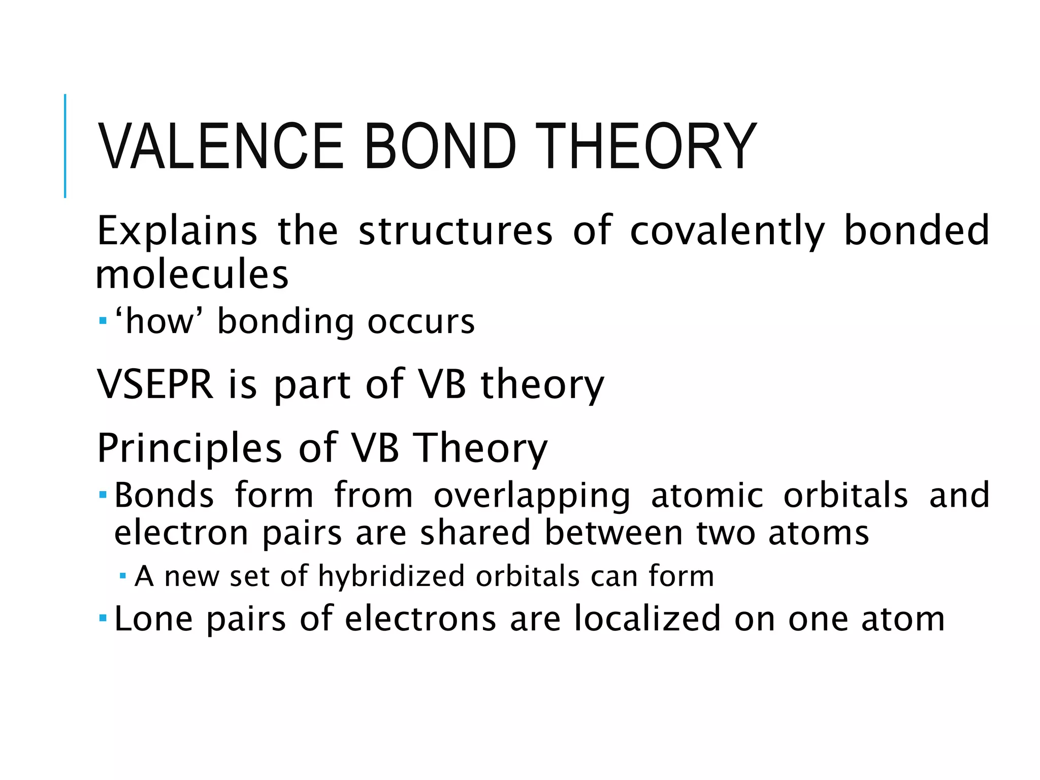 Molecular orbital theory - Organic Chemistry | PPTX