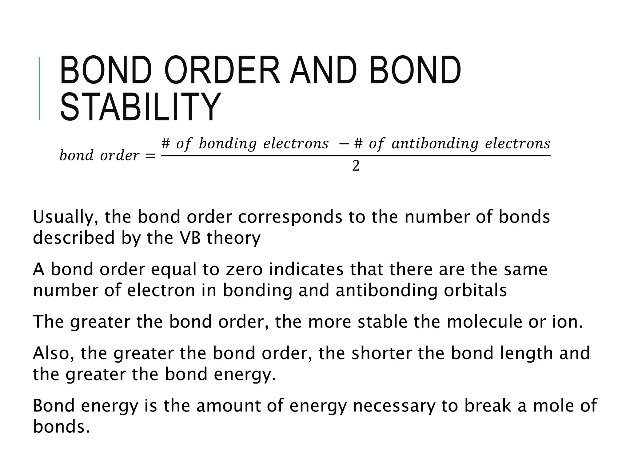 Molecular orbital theory - Organic Chemistry | PPTX