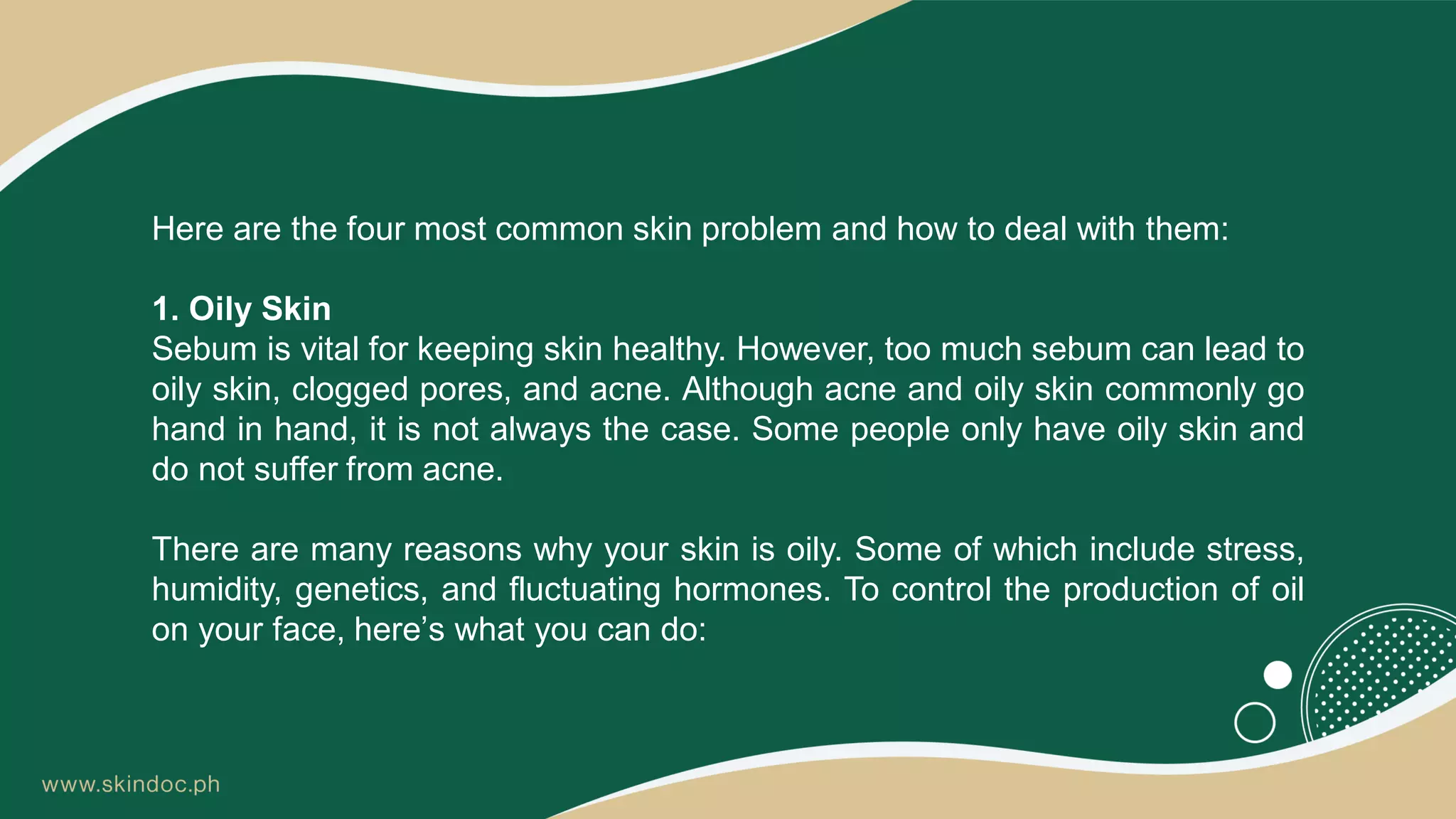 4 most common skin problems and how to deal with them | PPT