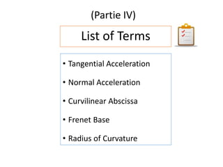 4 motion of a particle in a plane (part iv) | PPT
