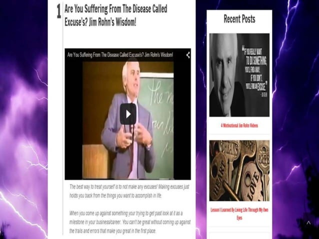 4 Motivational Jim Rohn Videos | PPT