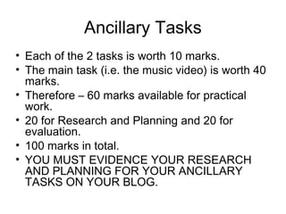 Ancillary tasks 1 | PPT